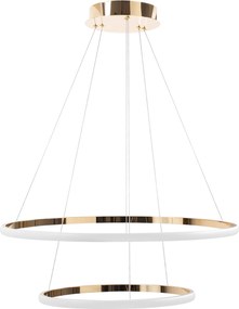 Toolight Toolight, LED závěsné osvětlení 40/60cm, 61W, 3000K, LHJ007-CP2, zlatá, OSW-60004