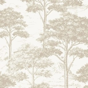 Béžová vliesová tapeta les stromy MN3003 Maison | Lepidlo zdrama