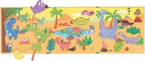 JANOD Magnetické příběhy Dinosauři / Magnetická knížka / 30 magnetický