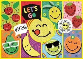 Trefl - Puzzle - Smiley: Šťastný Smiley / 200 dílků / 48 x 34 cm / věk