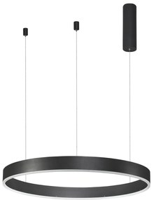 LED lustr Motif 60 černé CCT s dálkovým ovládáním