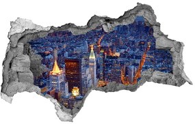 Wallmuralia Nálepka fototapeta 3D výhled Manhattan noc 95x73 cm
