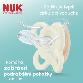 NUK Dudlík Perfect Match Air Fox/Bear 0-2 m 2 ks box