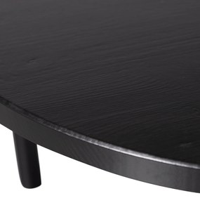 Konferenční stolek lau ø 80 cm černý MUZZA
