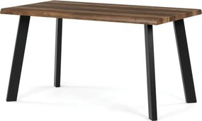 Jídelní stůl HT-F4514 GREY, mdf, šedý dub (140 x 80) cm hnědá