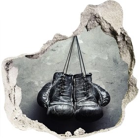Wallmuralia Fototapeta díra na zeď 3D Boxerské rukavice 75x75 cm