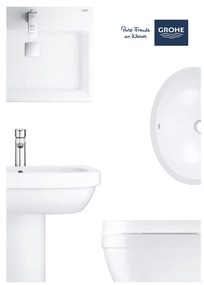 Grohe Cube Ceramic - Umyvadlo 60 cm, PureGuard, alpská bílá 3947300H