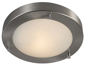 Moderní stropní svítidlo ocel IP44 - Yuma 18
