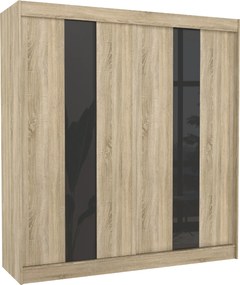 ADRK Furniture Posuvná skříň s lacobelem KAREN 200 ADRK-SW-KAR-SBL-200