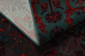Koberec OMEGA KARAJA květiny, rubín