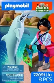 Playmobil 72091 Delfín a návštěvnice / Stavebnice