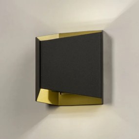 Nástěnné svítidlo do chodby Asymetrical Black and Gold