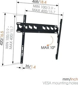 Vogel's TV držák s náklonem MA 3010 Černá