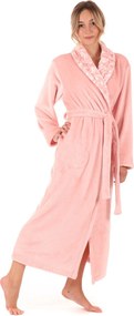 Dámský Župan s Límcem Flora růžová perla 25 56 3050 - XXL