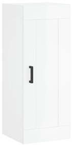 Skříň highboard bílá s vysokým leskem 34,5x34x180 cm kompozit,  3200195