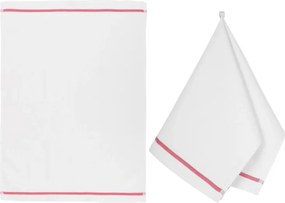 Bellatex Kuchyňská utěrka 1 ks 50x70 cm Proužek Bílá,Červená