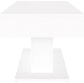 Konferenční stolek bílý 96 x 50 x 45 cm dřevotříska - Default Title