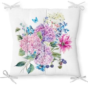 Podsedák s příměsí bavlny Minimalist Cushion Covers Bouquet, 40 x 40 cm