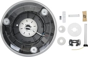 Aigostar-LED Stmívatelný str. ventilátor LED/50W/230V 2700-6500K 106cm+DO bílá