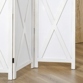 HOMCOM Dělicí Panel 182x170 cm - Skládací Dělič Místnosti pro Obývací Pokoj, Ložnici a Kancelář