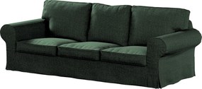 Potah na pohovku IKEA  Ektorp 3-místná, nerozkládací barva zelená látka pletený vzor