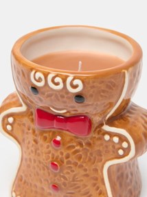 Sinsay - Vánoční vonná svíčka ve tvaru perníčku Gingerbread Cookies - béžová