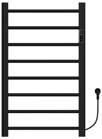 BPS-koupelny Elektrický koupelnový radiátor HYD-TAA-BL 200W, 50x91 cm, černý