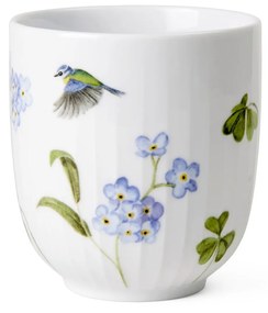 KÄHLER Porcelánový hrnek Hammershøi Summer Forget me not, modrá barva, zelená barva, bílá barva, porcelán