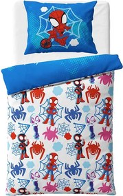 Oboustranné bavlněné ložní povlečení Spidey a jeho úžasní přátelé - 100% bavlna - 70x90 cm + 140x200 cm