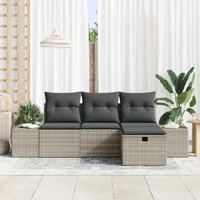 Set pohovek 4 ks polyratan 3360683