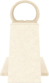 Škrabadlo pro kočky s tunelem a žebříkem krémové 55,5 cm 171789