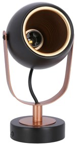Černo-měděné stropnínástěnné svítidlo Anica pro žárovku E14  - Candellux