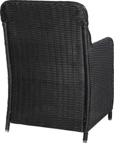 vidaXL Zahradní židle 2 ks s poduškami polyratan [44146] Barva: Černá