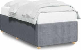 Rám postele bez matrace světle šedá 80 x 200 cm textil 3284893