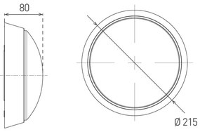 LED Venkovní nástěnné svítidlo se senzorem LED/12W/230V 3000/4000/6500K IP65