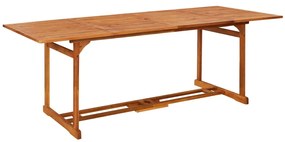 Zahradní jídelní stůl 220 x 90 x 75 cm masivní akáciové dřevo,  315946