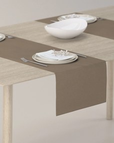 Stolní běhoun barva hnědá látka pletený vzor, zatemňovací