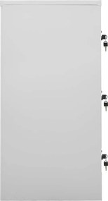 Uzamykatelné skříně 2 ks světle šedé a modré 90x45x92,5 cm ocel 3095240
