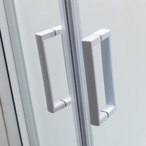 BPS-koupelny Asymetrický sprchový kout MAJA WH L 115x85 cm levý, bílý/transparent v setu s hlubokou sprchovou vaničkou