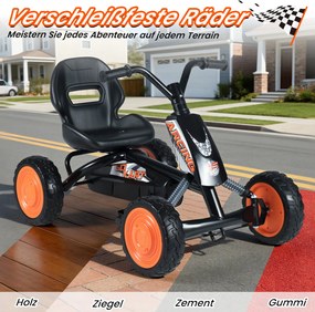 Costway Dětská motokára Nastavitelný pedál sedla pro jízdu vpřed vzad Venkovní