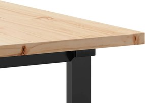 Jídelní stůl s O rámem 180 x 90 x 75,5 cm borové dřevo a ocel 3282744