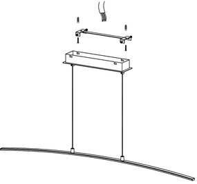 Eglo 32048 - LED lustr LASANA LED/14W/230V