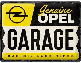Plechová cedule Opel - Garage, (40 x 30 cm)