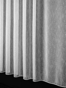 Rand žakárová záclona 5116/BÍLÁ pršíčko, s olůvkem, bílá, výška 160cm (v metráži)