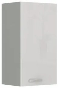 FALCO Kuchyňská skříňka Bolzano 40-G-72-1F-bílý lesk/šedá 9540