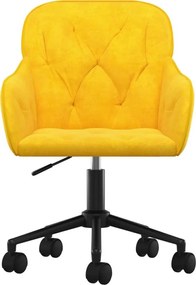 vidaXL Otočné jídelní židle 2 ks samet [3103428] Barva: krémová