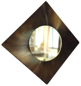 Amadeus Zrcadlo Dana 50x50cm Bronzová barva černá patina