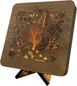 Li-Go "Les se zajícem" lampa 19x19 cm provedení povrchu: černá s patinou