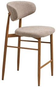 Béžová/v přírodní barvě čalouněná barová židle (výška sedáku 65 cm) Levanto – House Nordic