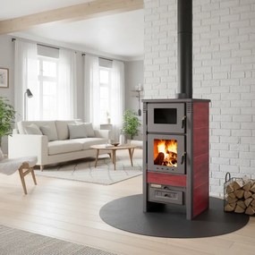 PRO-TERMO Krbová kamna TAURUS CERAMIC - červená